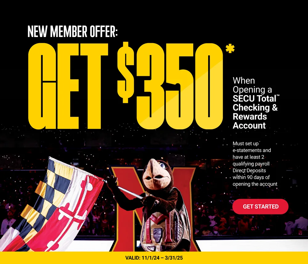 UMD Terps Affinity Debit Card | SECU Credit Union